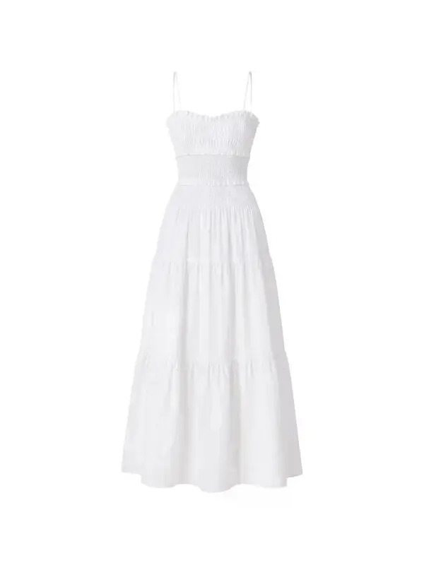 Michael Kors Shirred Tiered Maxi Dress