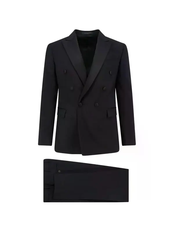 Corneliani Double-breasted Blazer - Blue