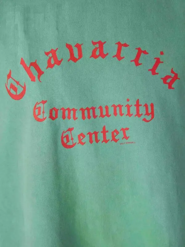 WILLY CHAVARRIA Chavarria Community Center Cotton T-shirt - Green