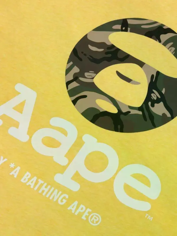 AAPE BY *A BATHING APE Graphic-print T-shirt - Yellow