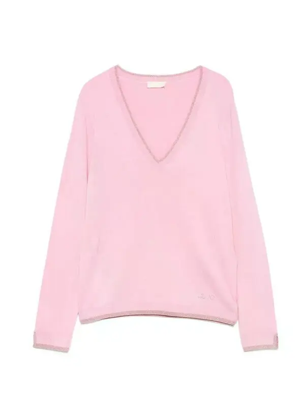 Liu Jo V-neck Sweater - Pink