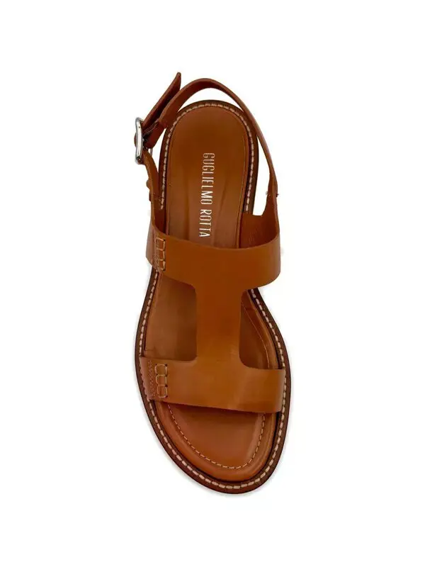 GUGLIELMO ROTTA Leather T-bar Sandals