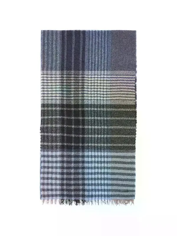 Emporio Armani Checked-pattern Scarf