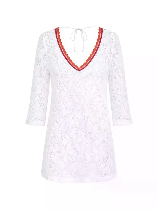 BANANA MOON Crochet Trim Beach Dress - White