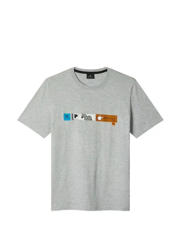 Paul Smith Heather Graphic T-shirt - Grey
