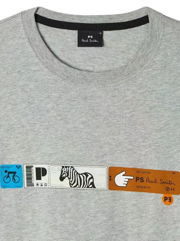 Paul Smith Heather Graphic T-shirt - Grey