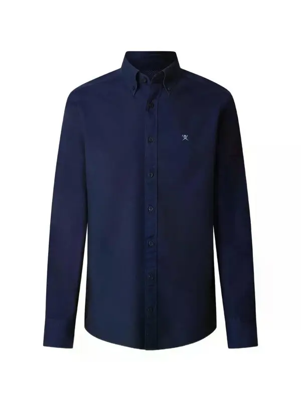 HACKETT Oxford Logo-embroidered Shirt