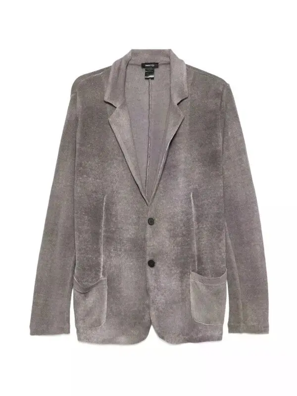 Avant Toi Button-up Cardigan With Notched Lapels