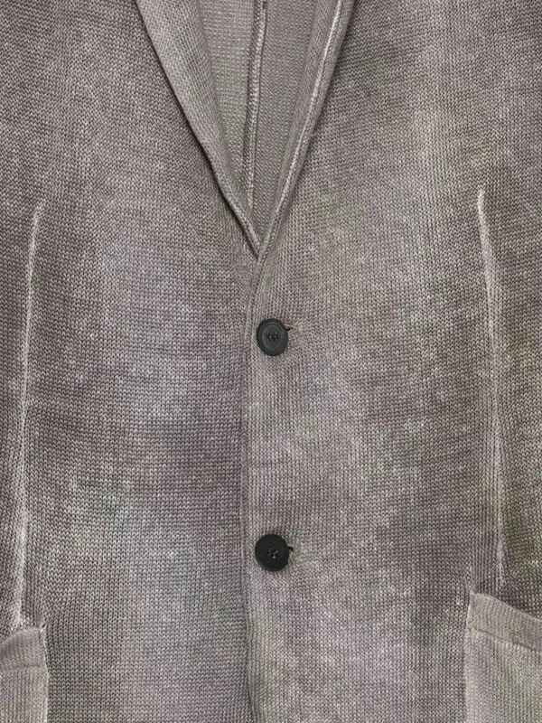 Avant Toi Button-up Cardigan With Notched Lapels