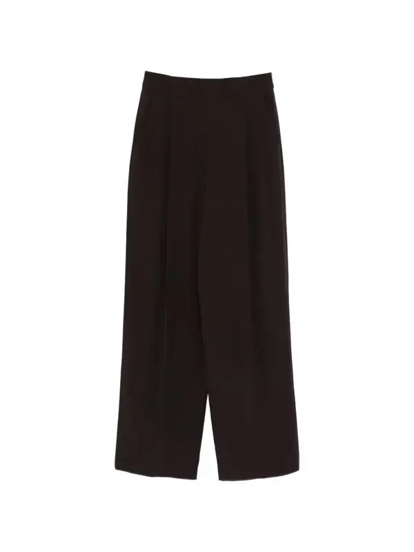 Agnona Pleated Wide Leg Trousers