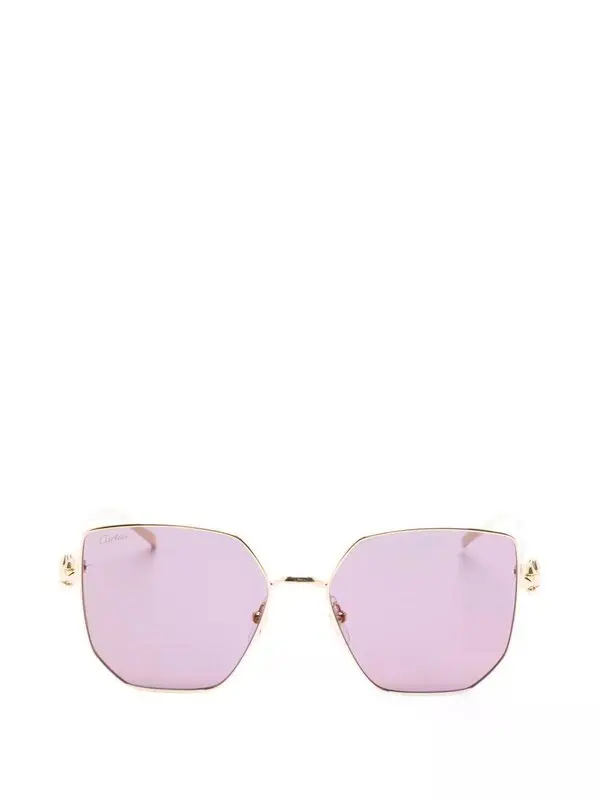 Cartier Square Frame Sunglasses - Gold