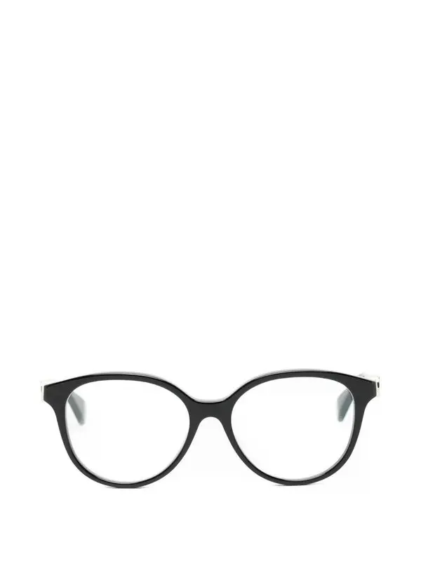 Cartier Oval-frame Glasses - Black
