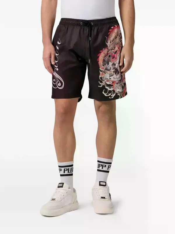 Philipp Plein Printed Swim Shorts
