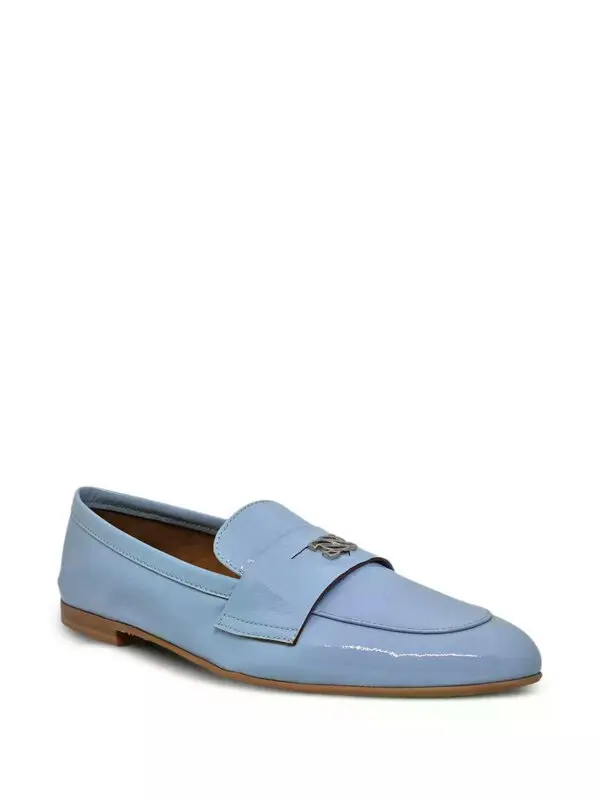 Casadei Plaque Strap Loafers