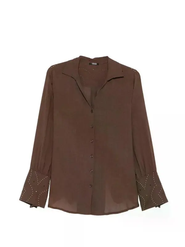 VENUJA Embellished-cuff Shirt