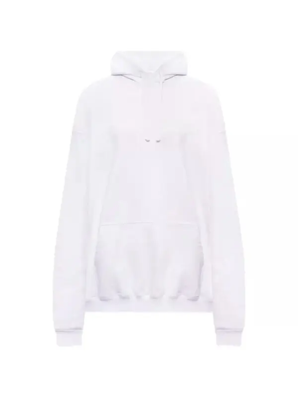 Vetements Drawstring Hoodie - White