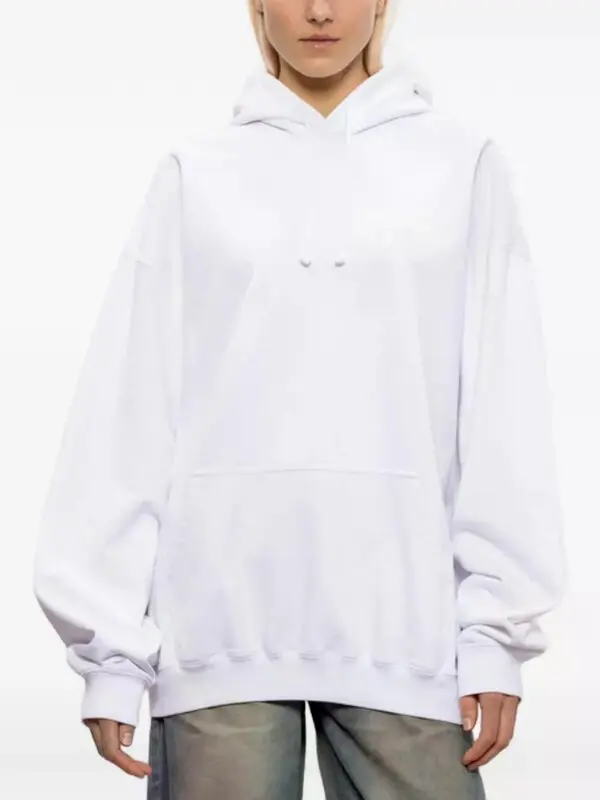 Vetements Drawstring Hoodie - White