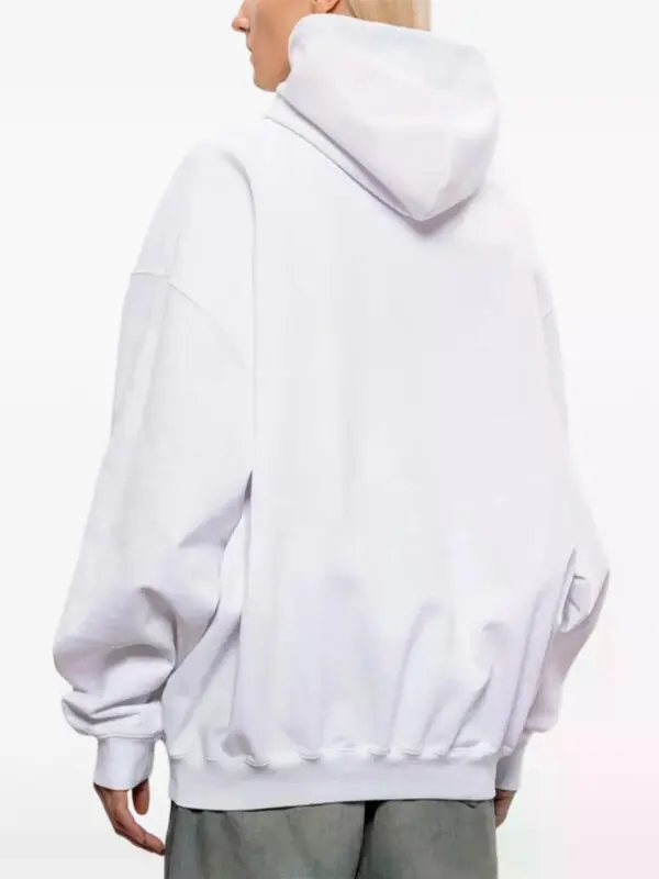 Vetements Drawstring Hoodie - White