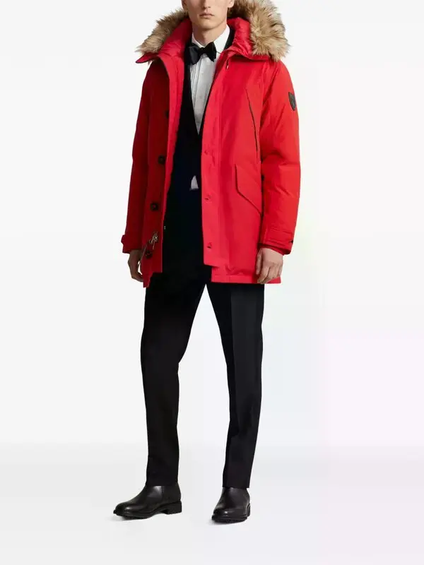 Polo Ralph Lauren Buttoned Hooded Jacket With Faux-fur Trim