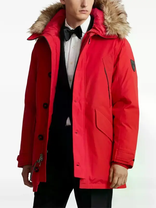 Polo Ralph Lauren Buttoned Hooded Jacket With Faux-fur Trim