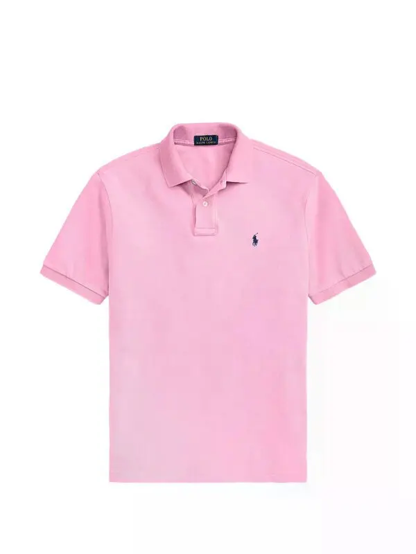 Polo Ralph Lauren Short Sleeve Polo Shirt With Logo Embroidery - Pink