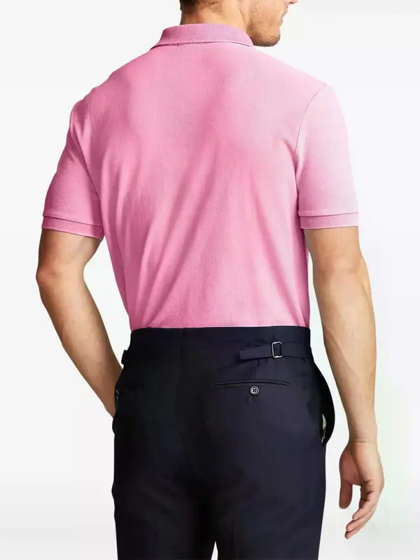 Polo Ralph Lauren Short Sleeve Polo Shirt With Logo Embroidery - Pink