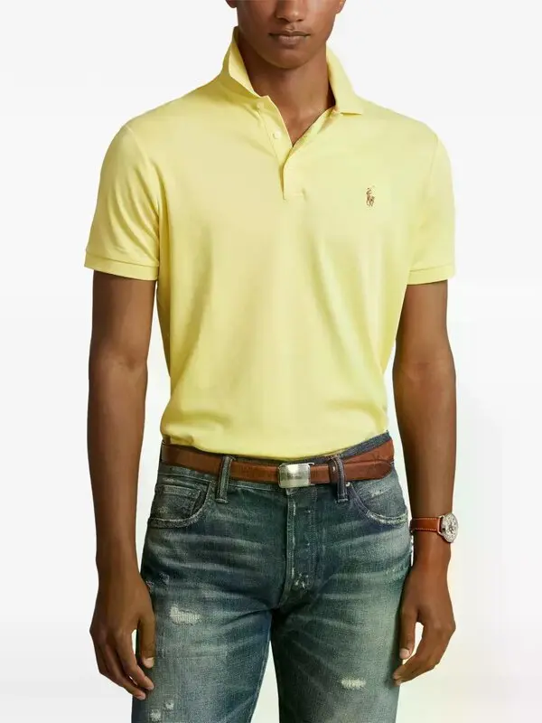 Polo Ralph Lauren Short Sleeve Embroidered Polo Shirt - Yellow