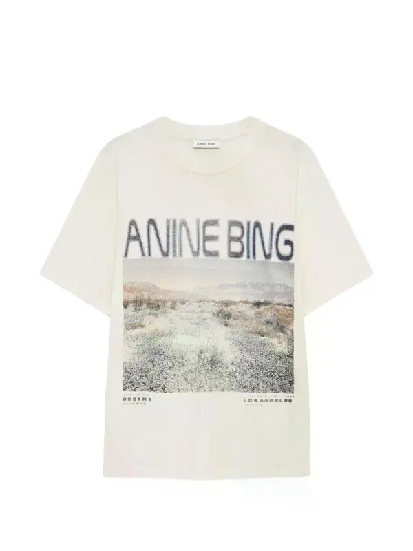 ANINE BING Graphic T-shirt - White