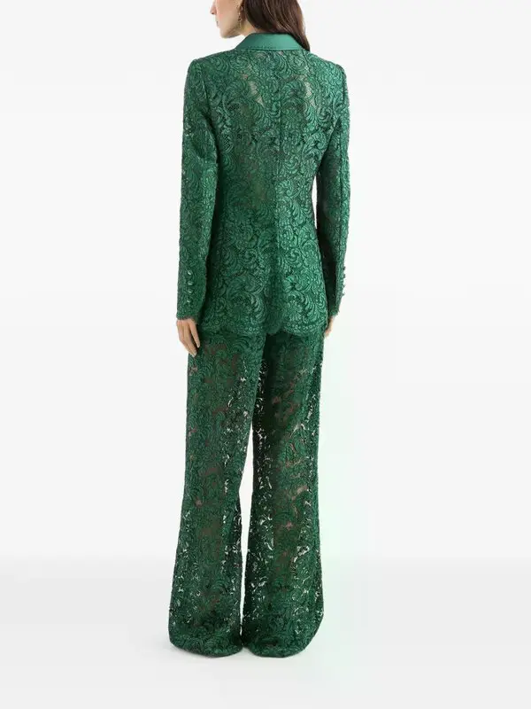 Dolce & Gabbana Cordonetto Lace Trousers - Green