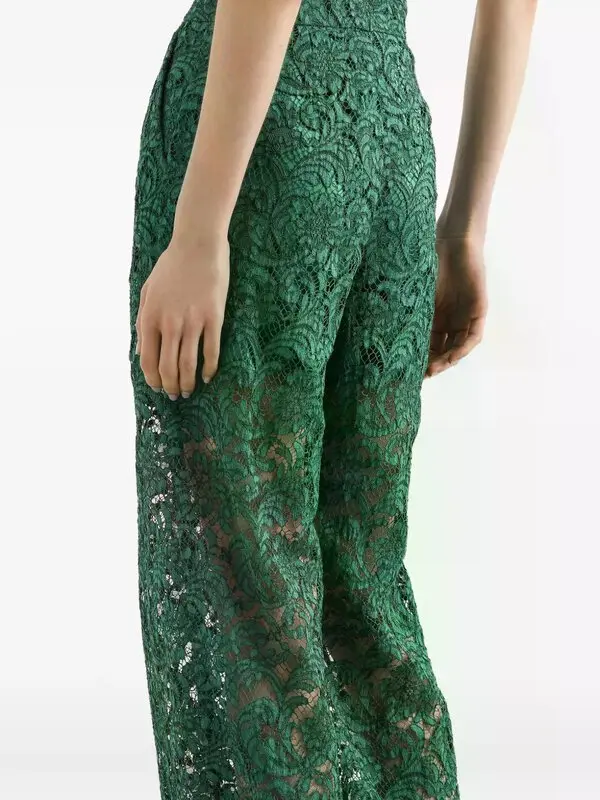 Dolce & Gabbana Cordonetto Lace Trousers - Green
