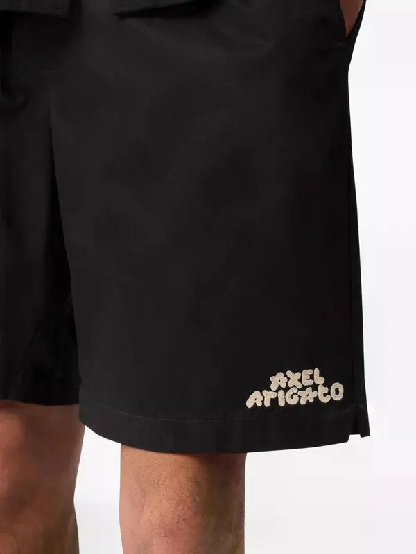 Axel Arigato Logo Detail Shorts - Black
