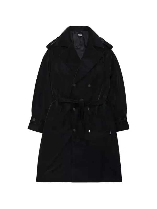 Rains Belted Double-breasted Trench Coat
