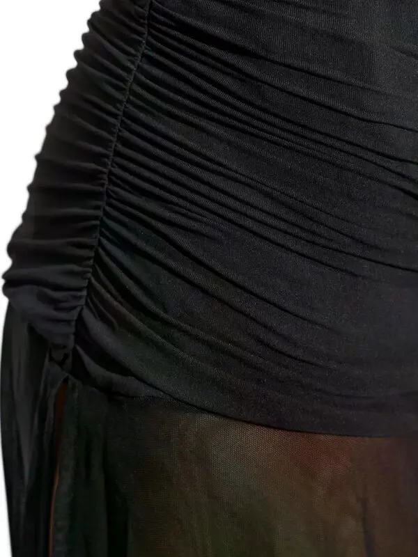 Bond Eye Ruched Maxi Dress - Black