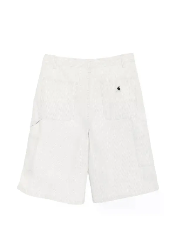 Carhartt Work In Progress Striped Cotton Shorts