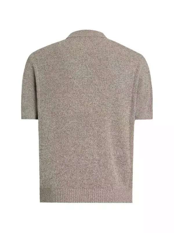 Dolce & Gabbana Cotton And Linen Polo Shirt - Neutrals