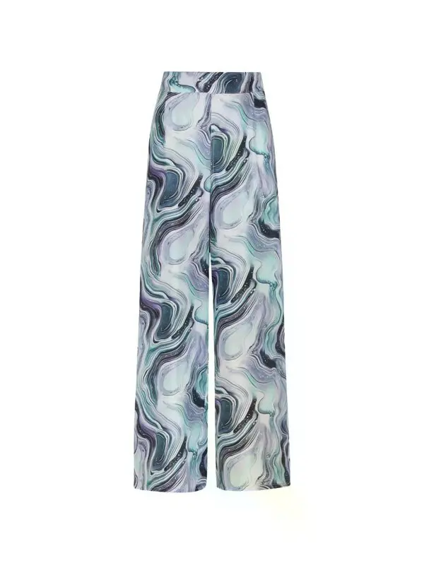 Vilebrequin Printed Wide-leg Trousers - Blue