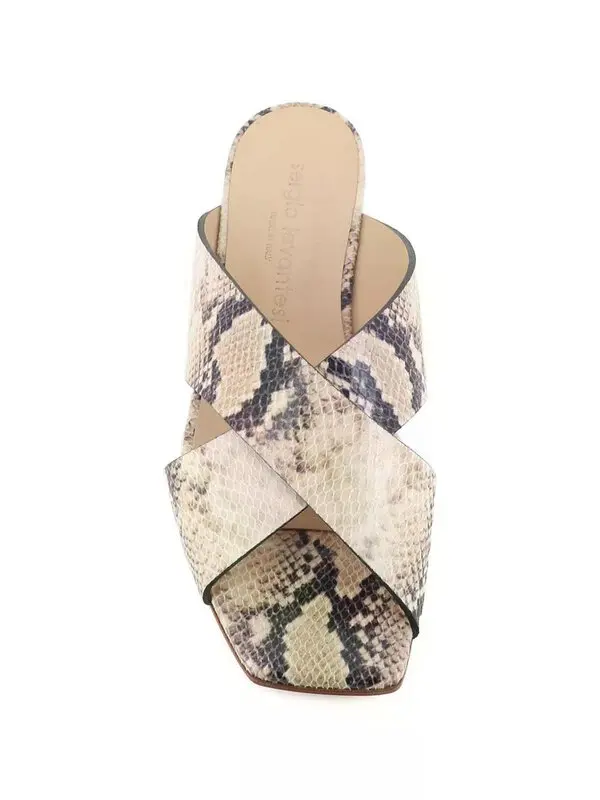 SERGIO LEVANTESI Nunzia Criss-cross Sandals - Neutrals