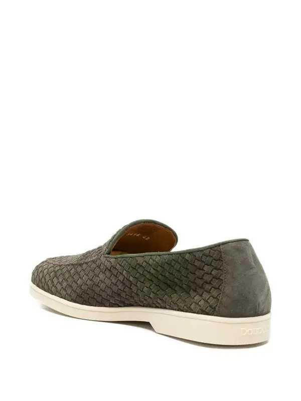 DOUCAL'S Almond-toe Loafers - Green