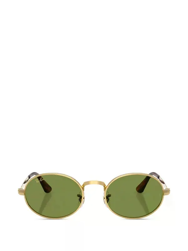 Ray-ban Oval-frame Sunglasses - Gold