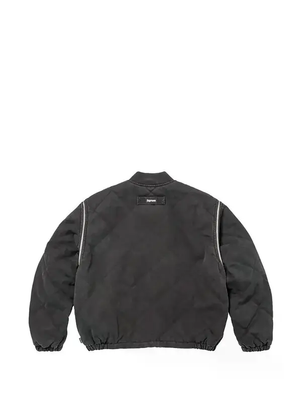 Supreme Quilted-design Bomber Jacket