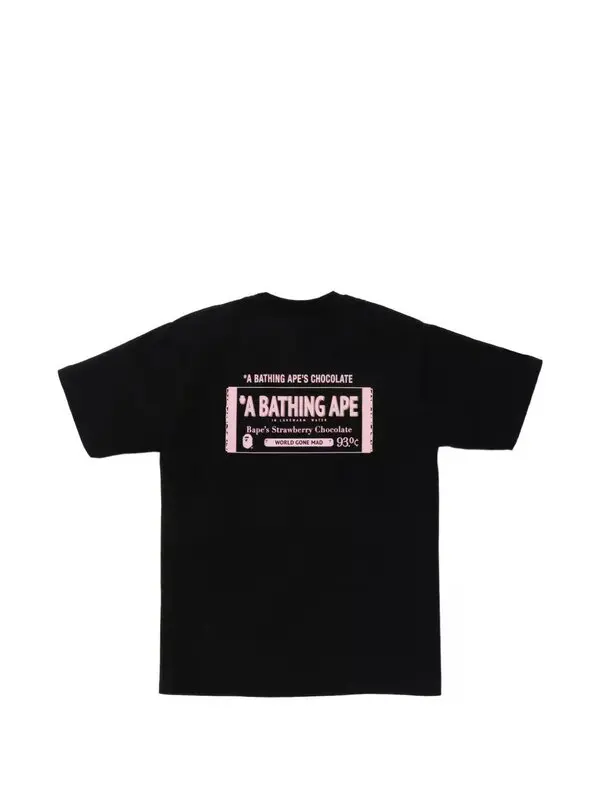 A BATHING APE Chocolate Graphic T-shirt - Black