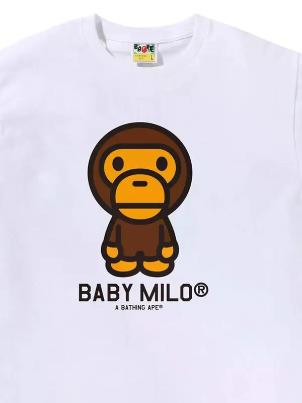 A BATHING APE Graphic Print T-shirt - White