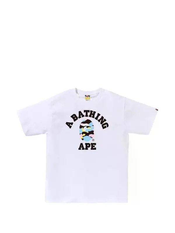 A BATHING APE Logo Graphic T-shirt - White
