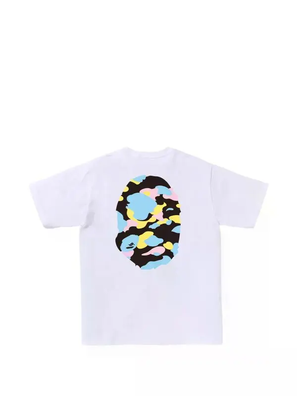 A BATHING APE Camouflage Graphic T-shirt - White