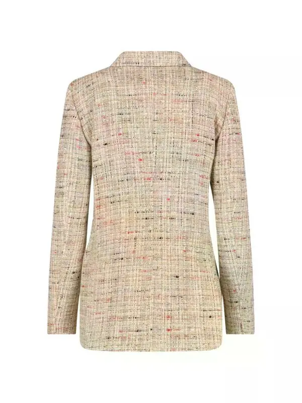 LARDINI Double-breasted Tweed Blazer