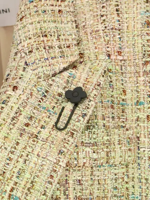 LARDINI Double-breasted Textured Blazer