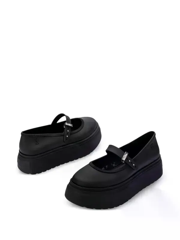Melissa Platform Ballerina Shoes - Black
