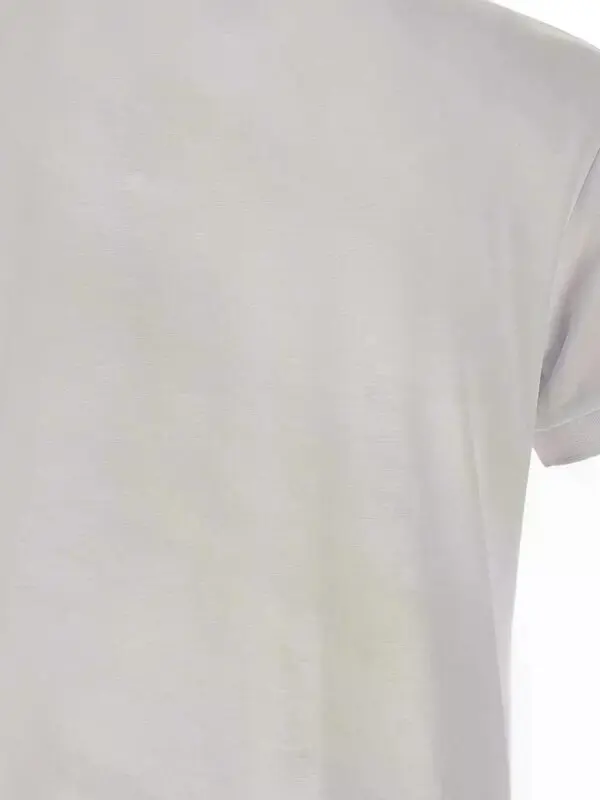 EA7 Zip-up Logo-detail Polo Shirt - White