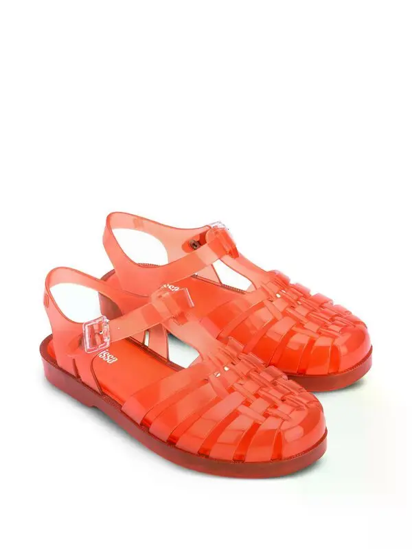 Melissa Possession Woven Buckle Sandals - White