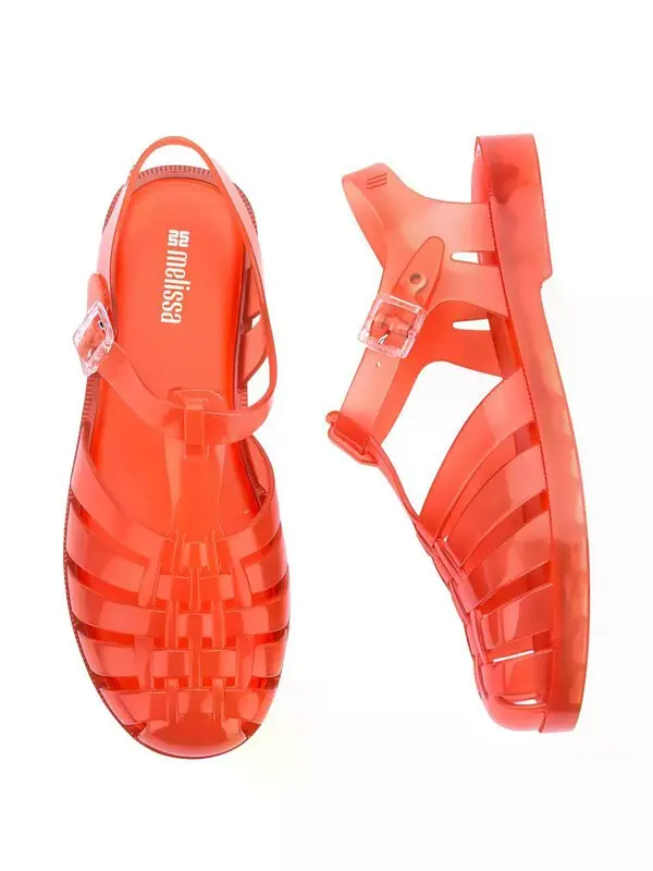 Melissa Possession Woven Buckle Sandals - White